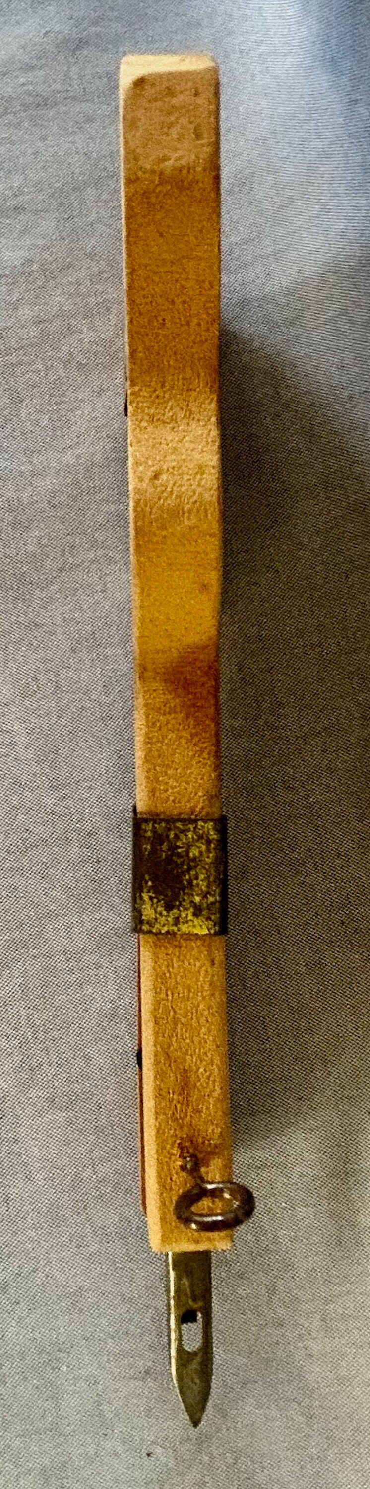 Vintage Wood Shuttle Punch Sliding Needle Weaving Rug Hooking Tool ...