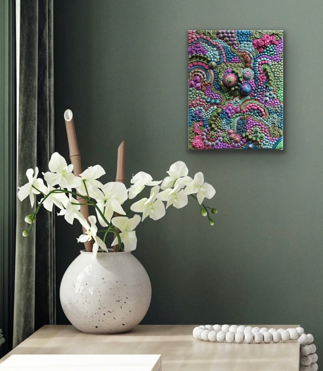 Polymer Clay Art 3D Clay Wall Art Clay on Wood Polymer Clay Decor Clay ...