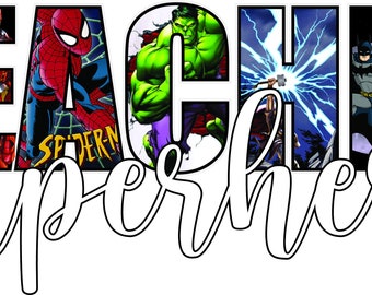 Teaching is My Superpower Png, Super Teacher Png Sublimation Design ...