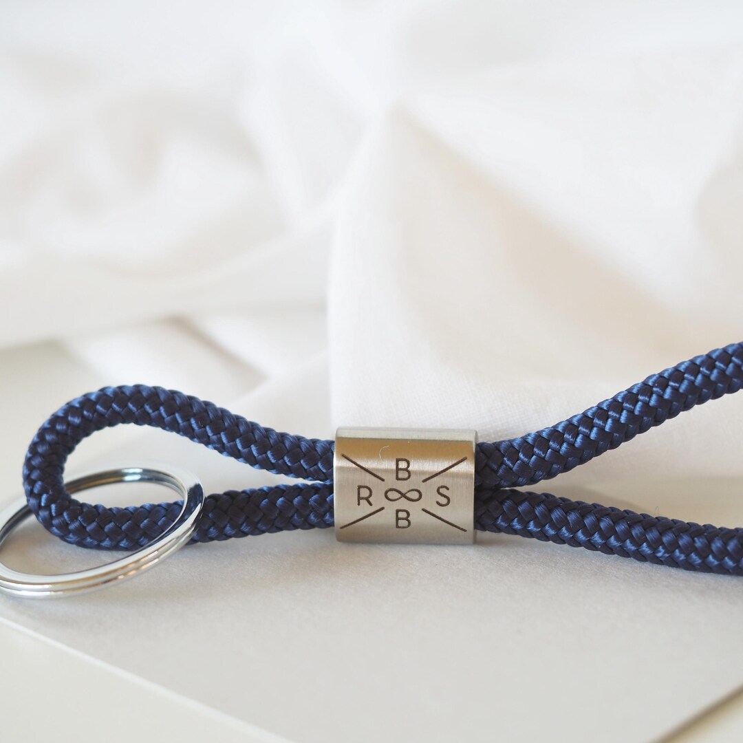 Personalized Keychain Sailing Rope - Initials & Motifs - Individual ...