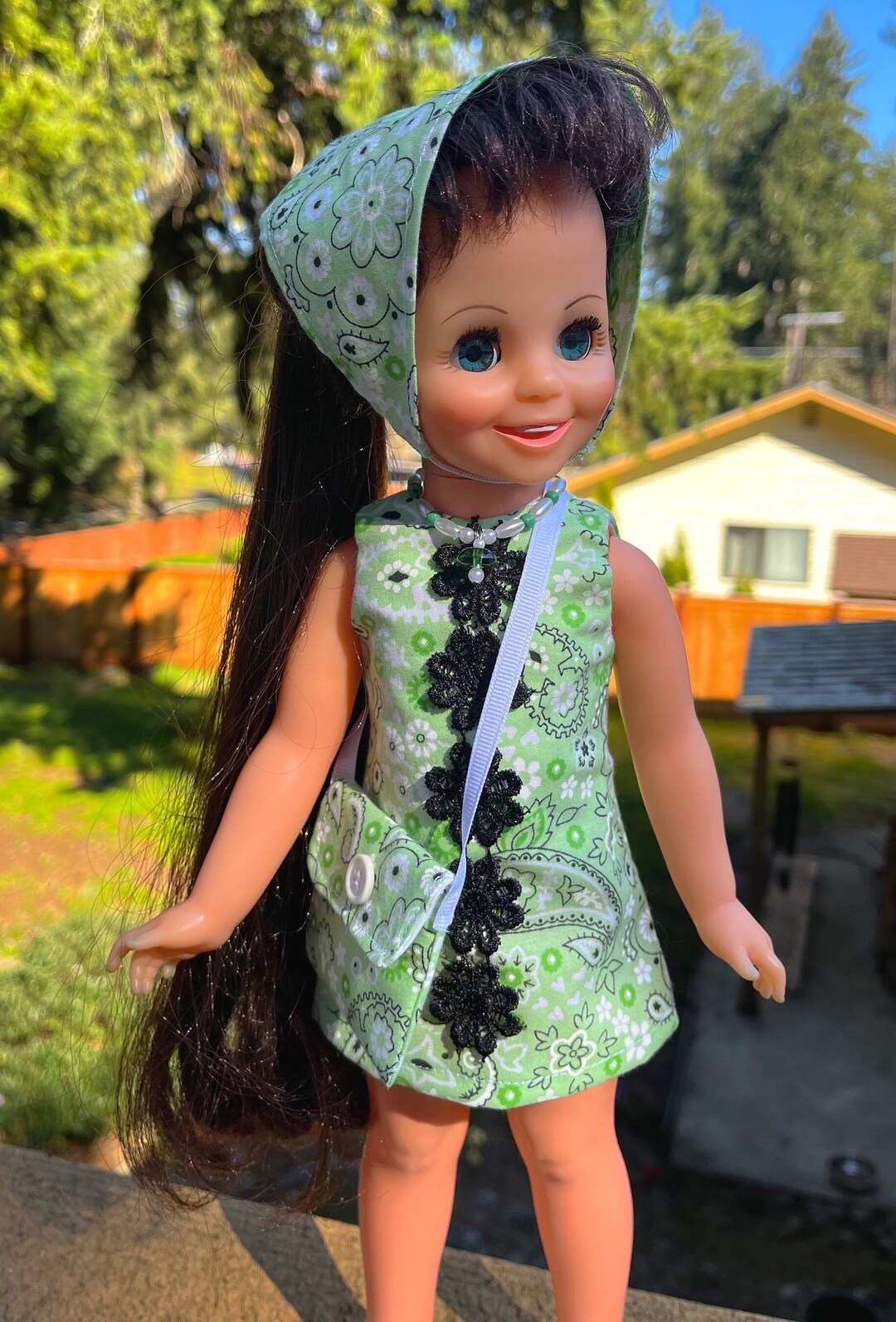 Handmade Outfit for Vintage Cinnamon and Velvet Sized Dolls From the ...