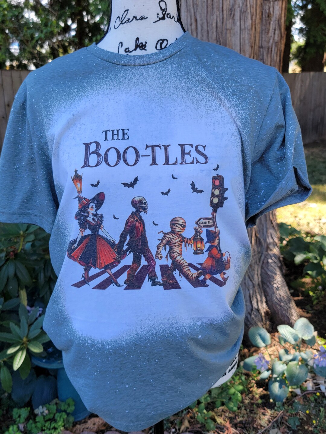 The Boo-tles Shirt | Horror Halloween Bleached Shirt | Soft Vintage ...