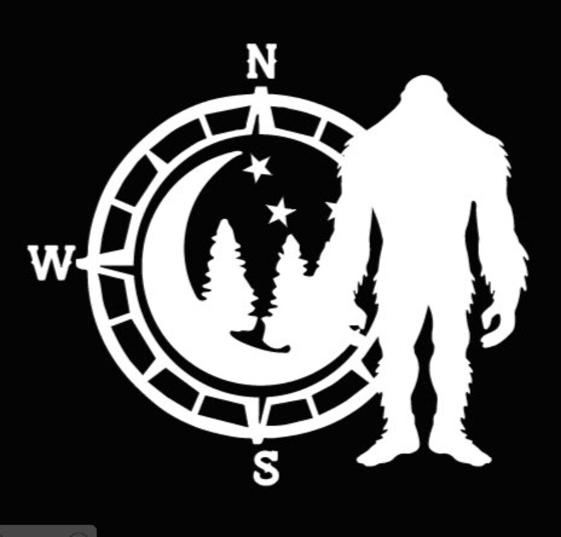 Going Squatch'n Big Foot Hunter Decal Compass Decal Pacific NW Decal ...