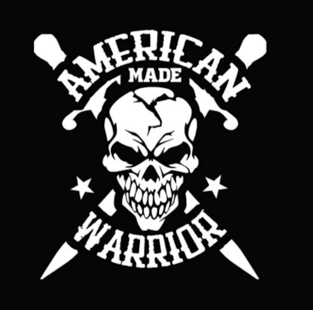 American Made Warrior Decal | American Decal | Veteran Decal | Proud ...