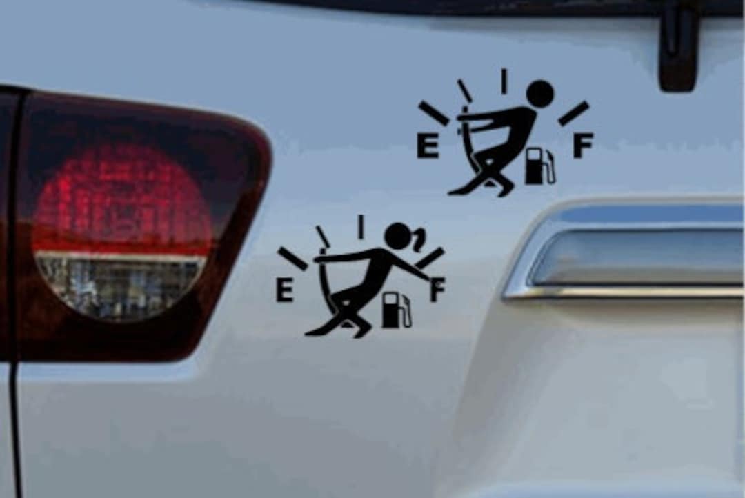 Empty Gas Girl Decal Empty Gas Guy Decal Fuel Decal - Etsy