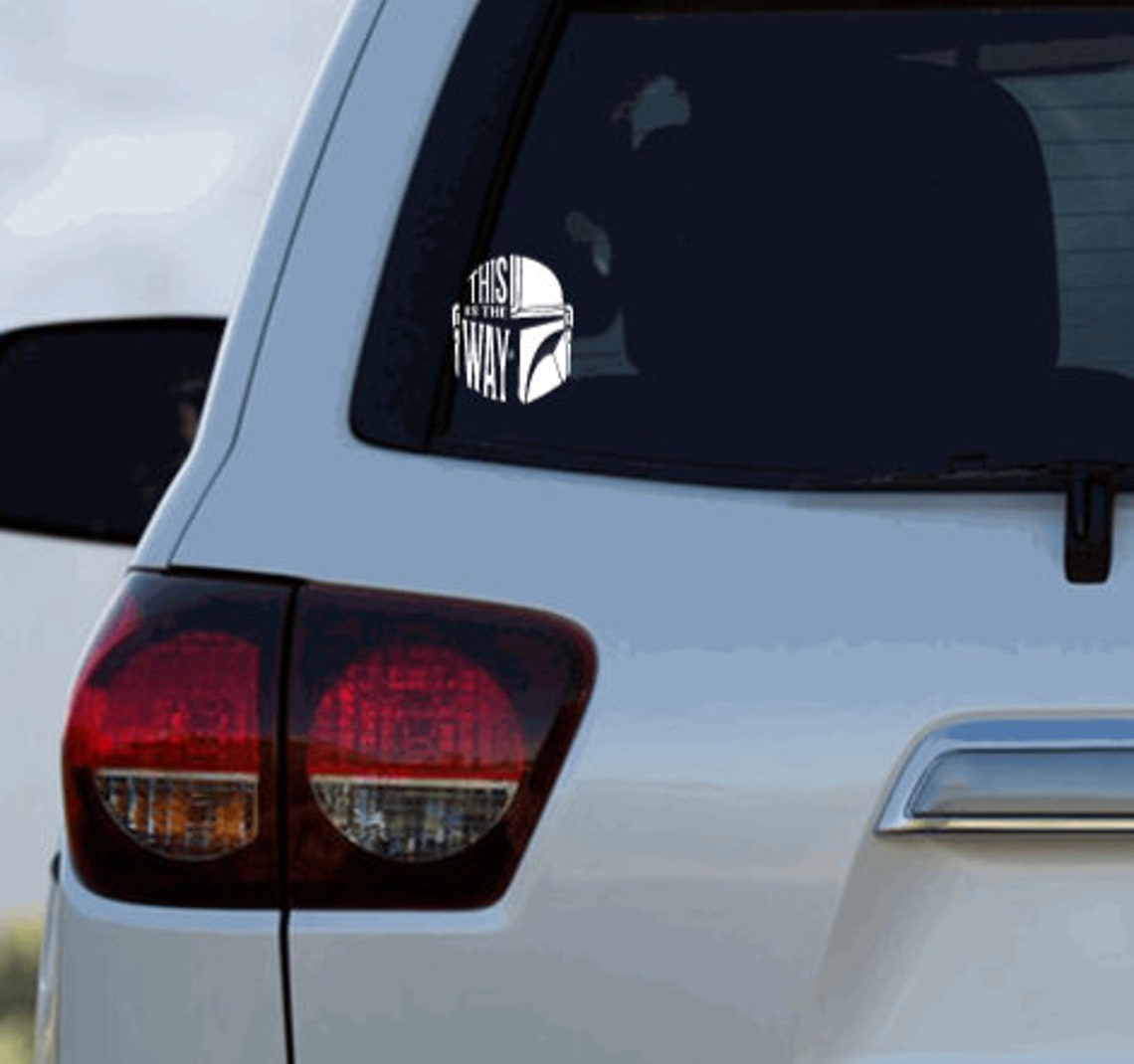 This is the Way Decal Mando Helmet Decal Star Wars Decal - Etsy