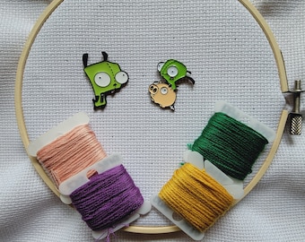 Invader Zim-gir Enamel Pin for Clothes, Backpacks and More - Etsy