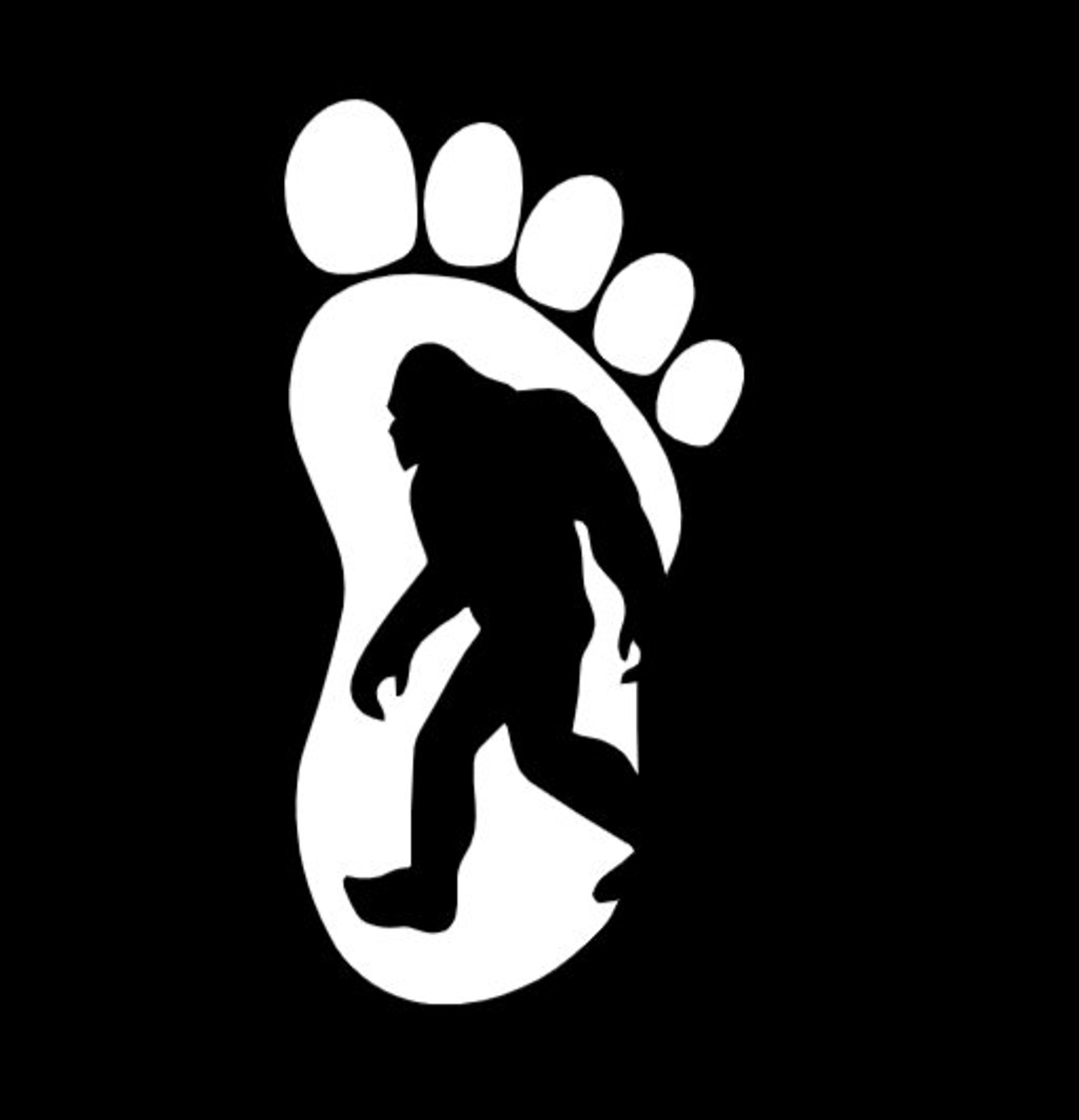 Big Foot Footprint Decal Funny Decal Sasquatch Decal | Etsy