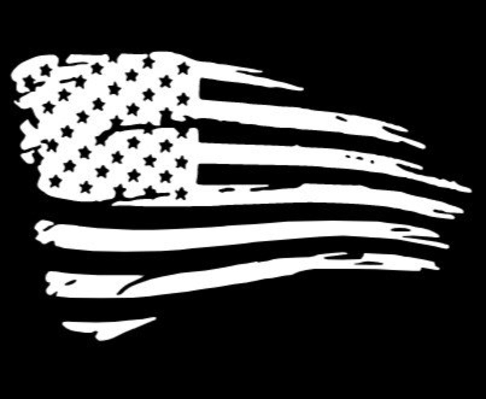 Flag Decal Distressed Flag Thin Blue Line Flag Decal | Etsy