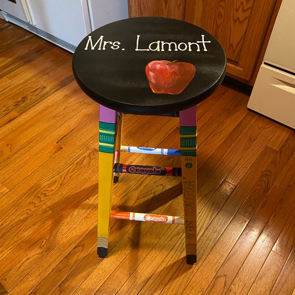 Hand Painted Bar Stools - Etsy