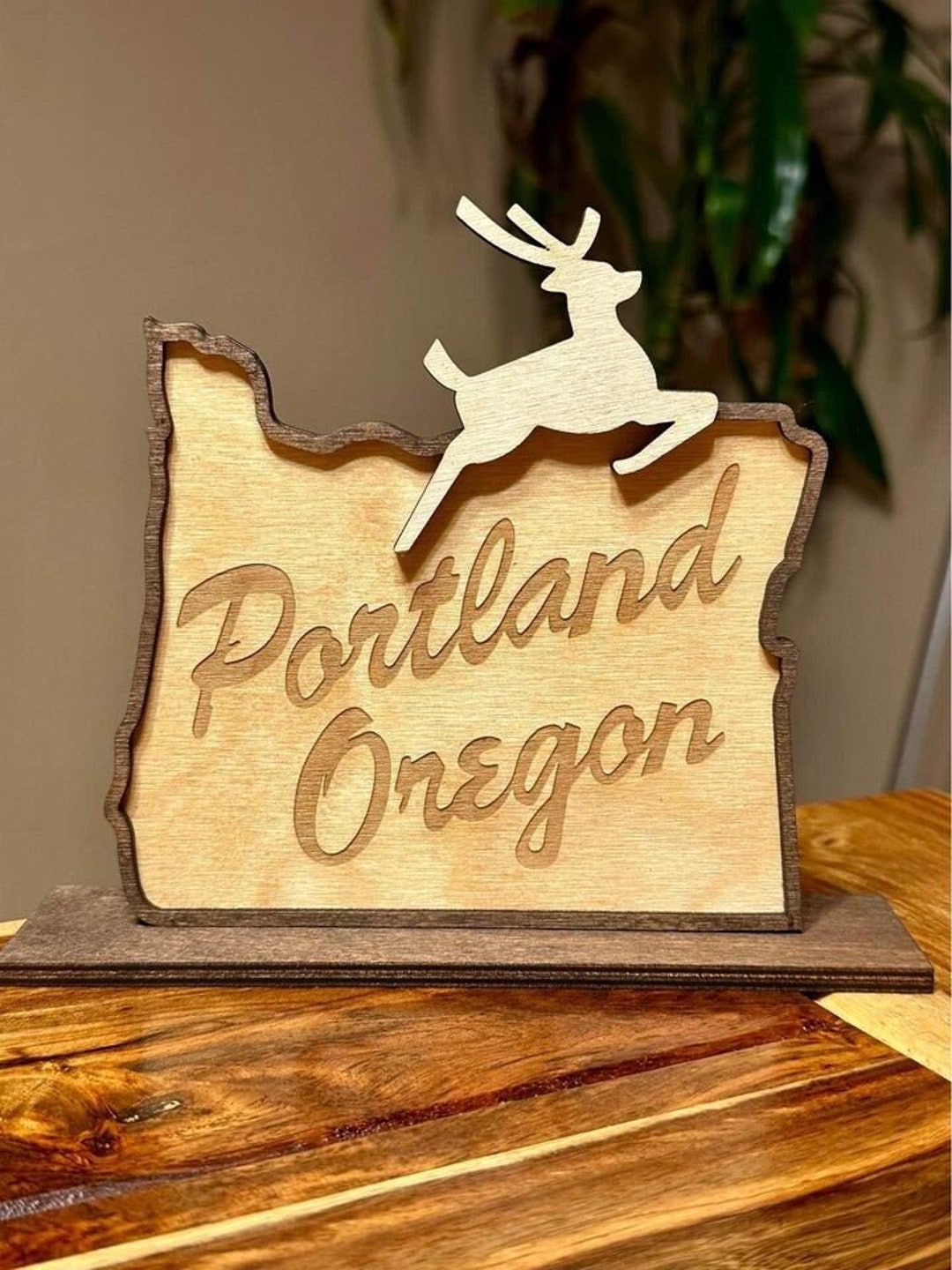 SALE Layered Portland Oregon Sign White Stag SVG File Co2 Laser Xtool ...
