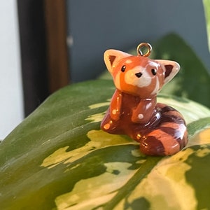 Cute Red Panda Clay Charm - Etsy