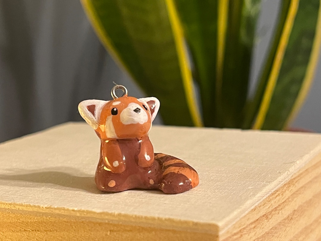 Cute Red Panda Clay Charm - Etsy
