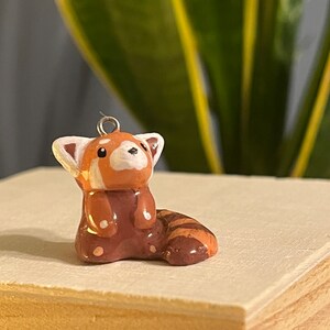 Cute Red Panda Clay Charm - Etsy