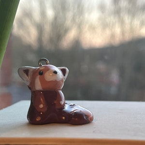 Cute Red Panda Clay Charm - Etsy