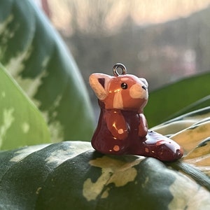 Cute Red Panda Clay Charm - Etsy