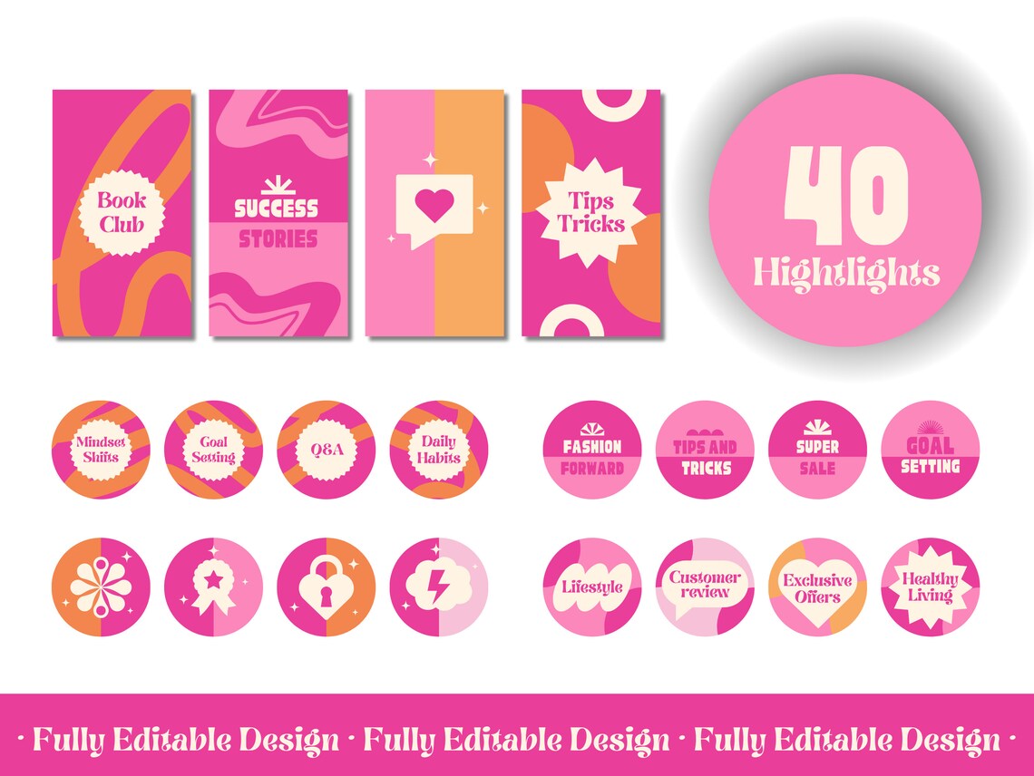 500 Pink Pastel Social Media Templates Canva IG Templates Pink ...