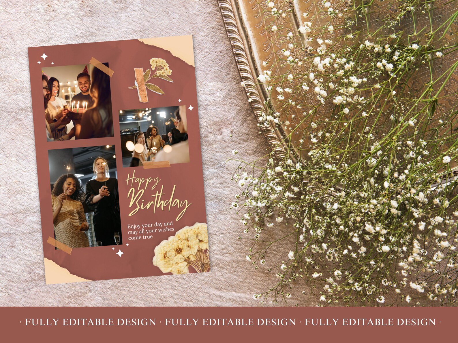 5 Birthday Photo Collage Templates Editable Canva Collage Templates ...