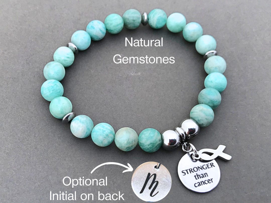 STRONGER Than Cancer Bracelet for Ovarian Cancer Awareness / Natural ...
