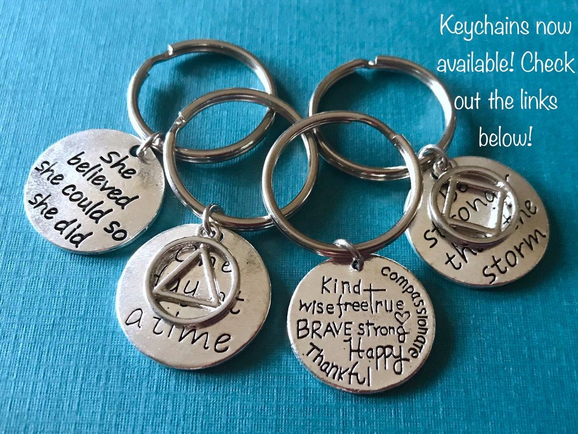 Sobriety Jewelry / AA or NA Recovery Gifts / Alcoholics - Etsy