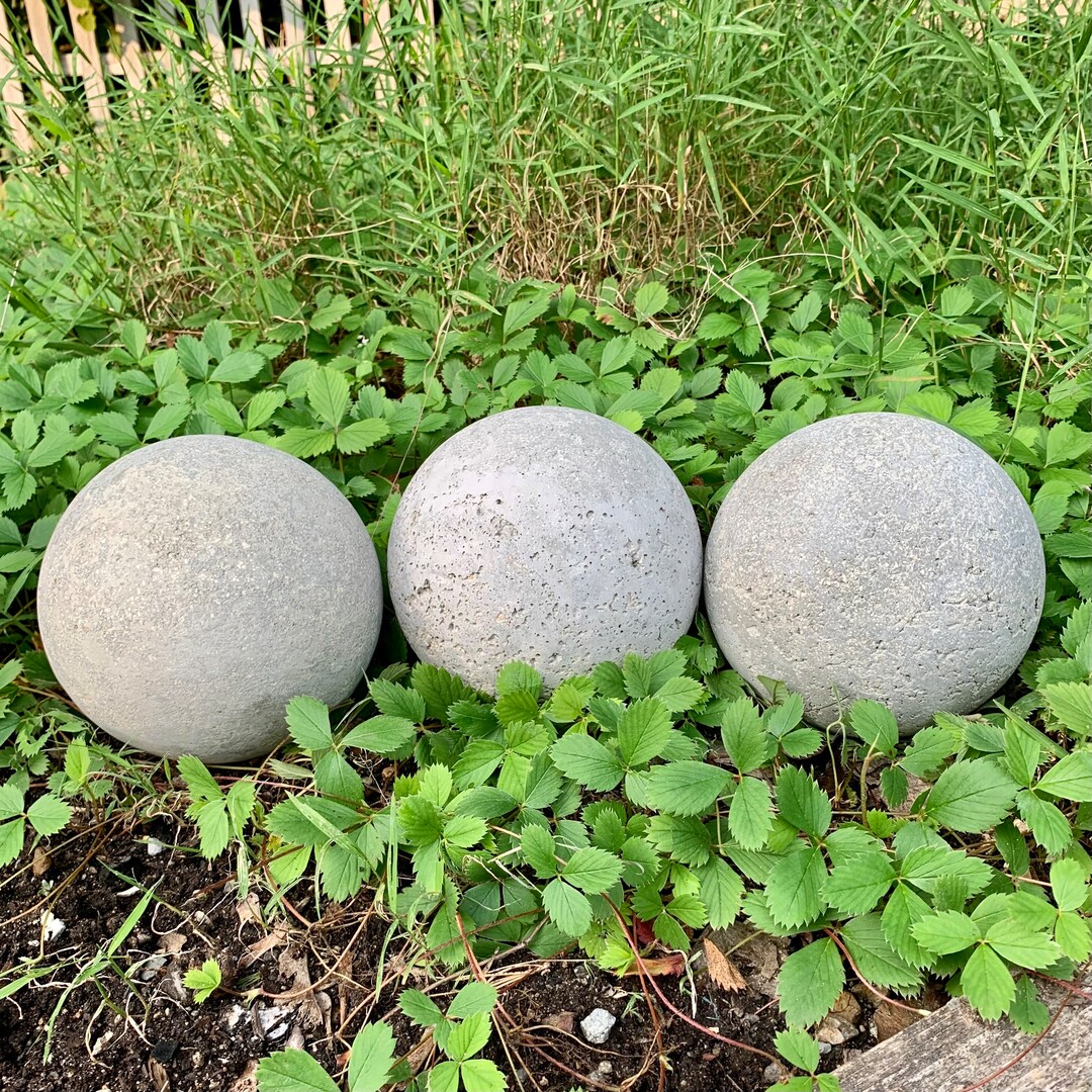 Hypertufa Balls Garden Balls Garden Sphere Sphere Cement - Etsy