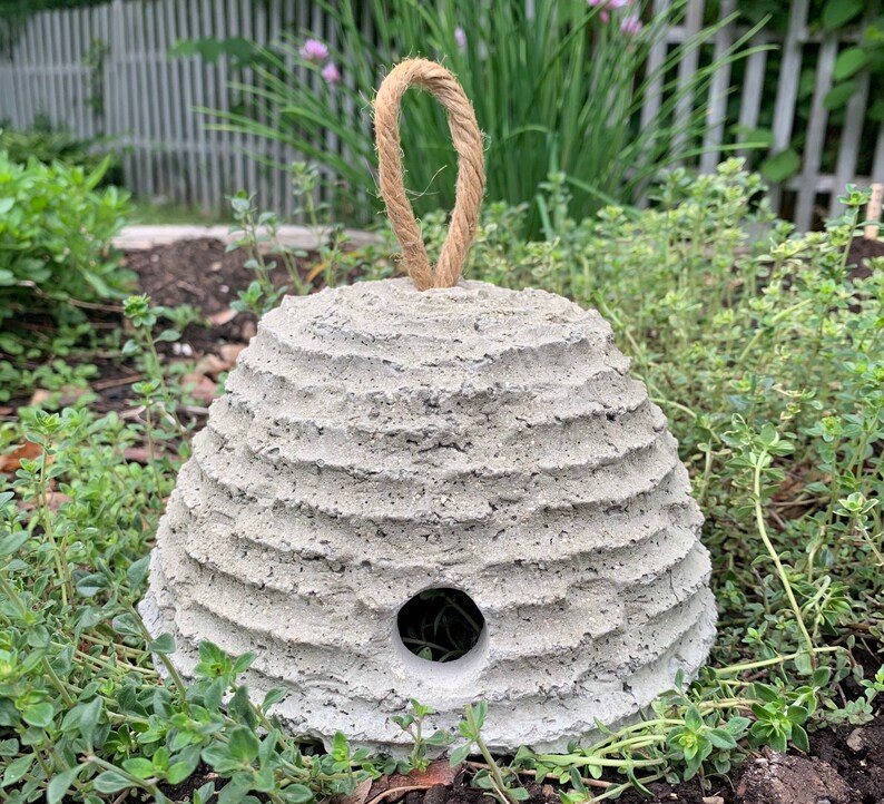 Hypertufa Bee Skep Bee Skep Skep Bee Bee Hive Bee House - Etsy