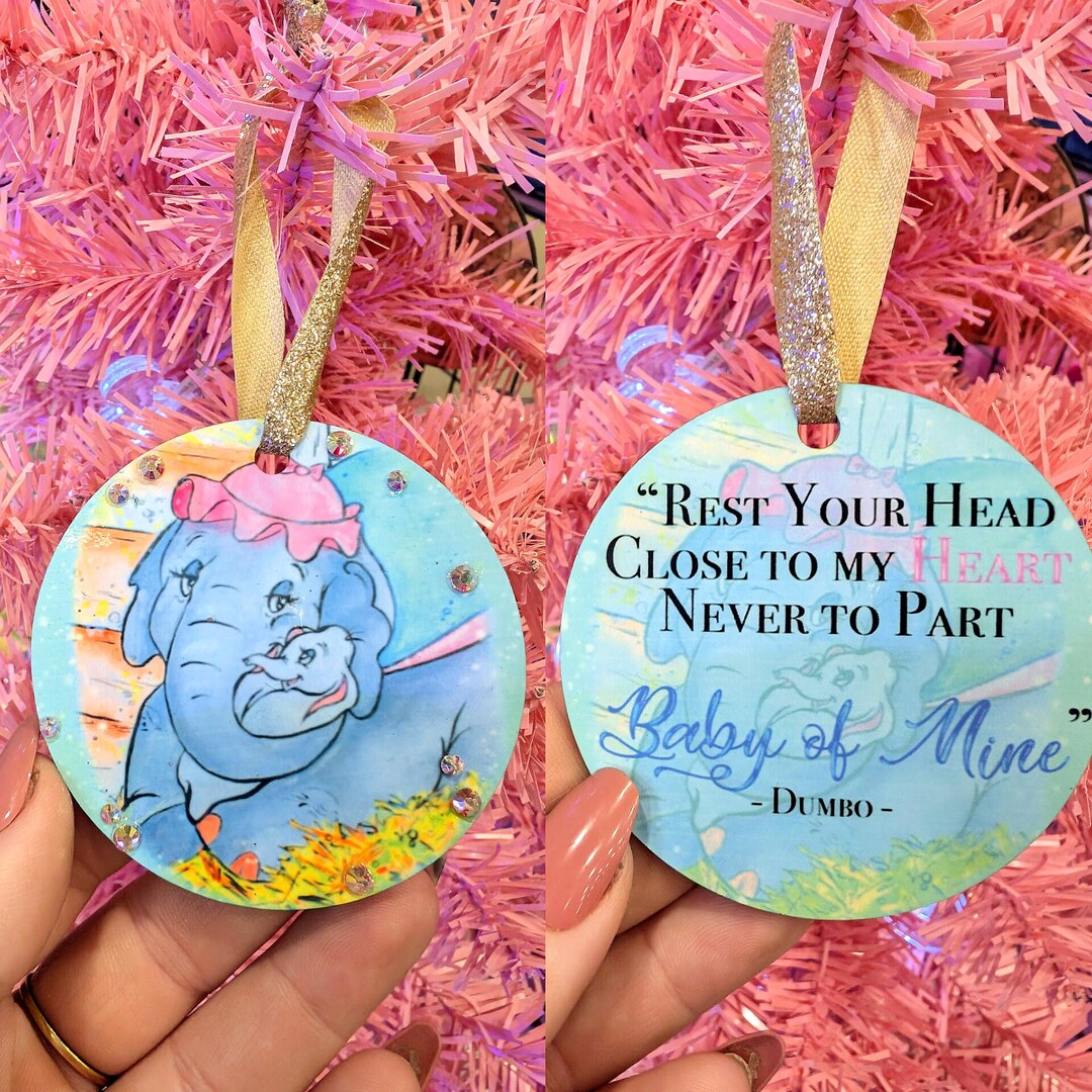 Baby Mine- Dumbo and Mother's Love Disney Inspired Crystal Adorned ...