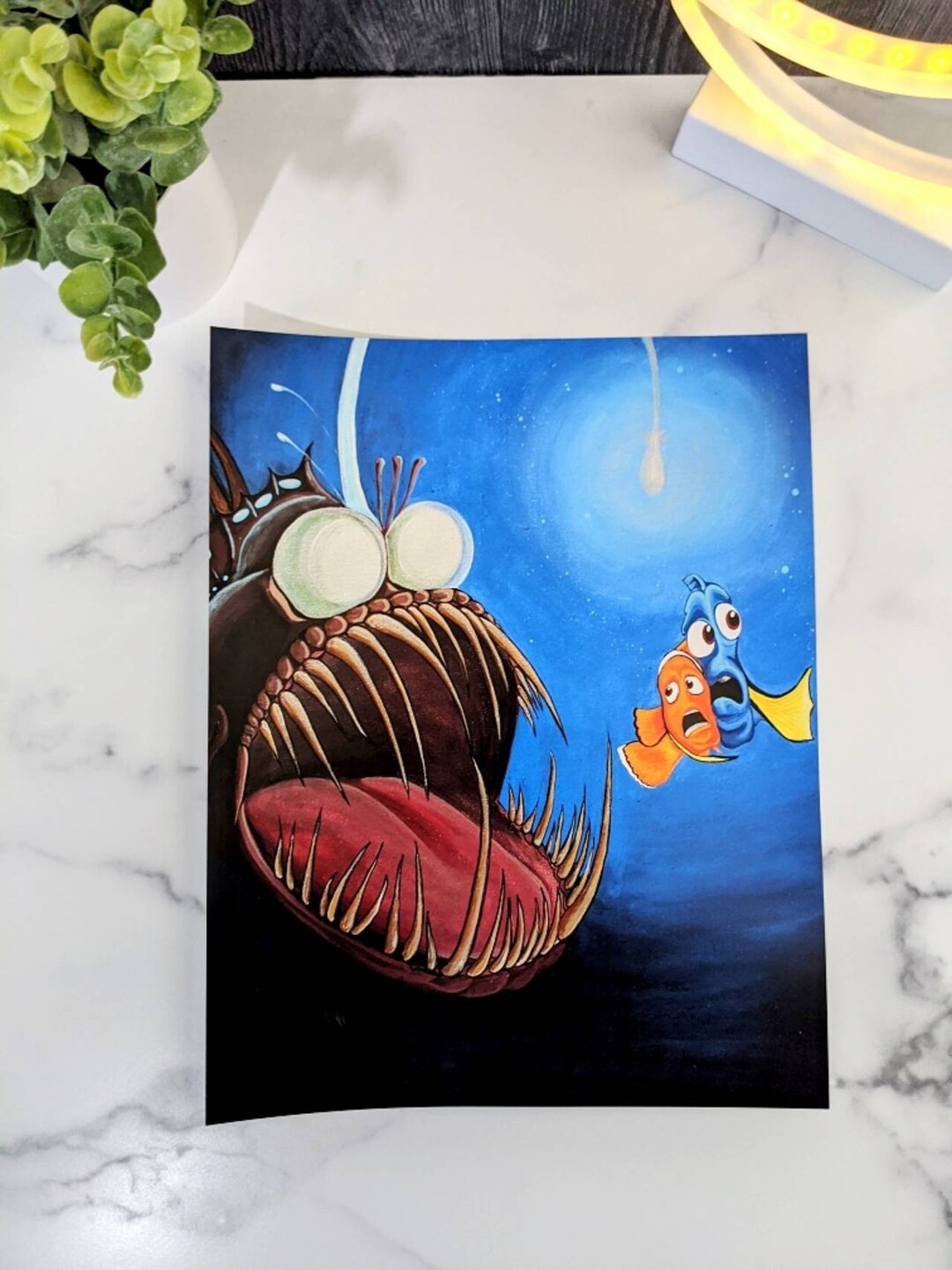 Good Feeling's Gone Finding Nemo Dory Marlin Pixar Inspired Art Print ...