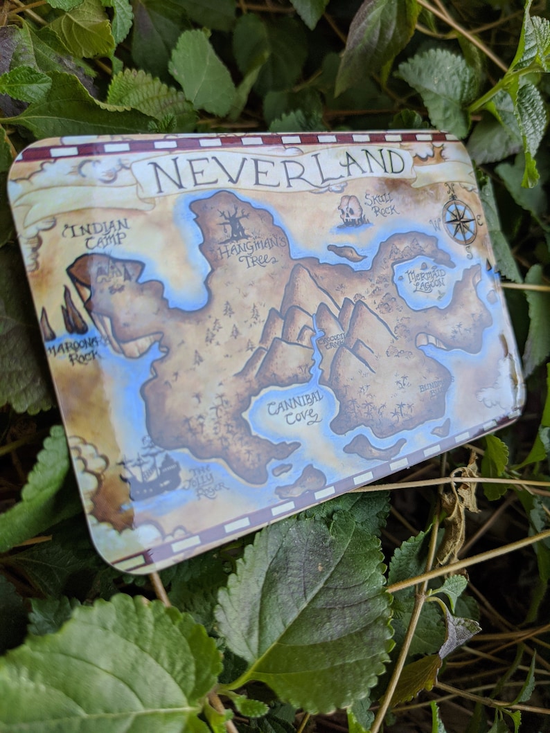Neverland Map Disney Inspired Peter Pan Neverland Vinyl | Etsy
