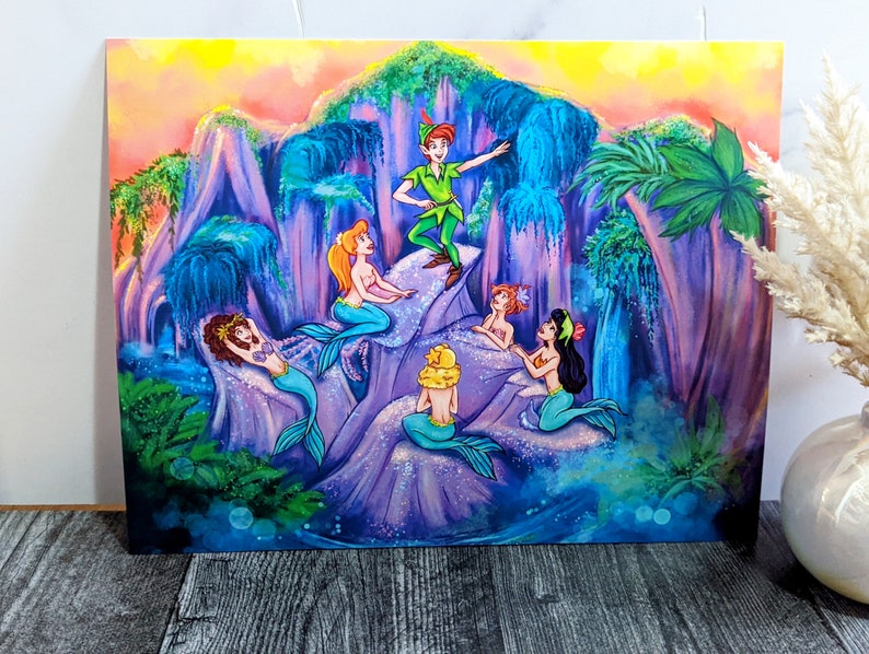 Mermaid Lagoon Peter Pan and Neverland Mermaids Disney - Etsy