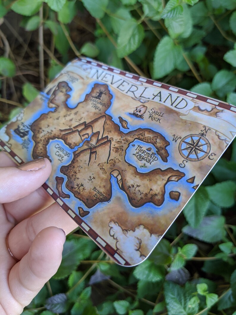 Neverland Map Disney Inspired Peter Pan Neverland Vinyl | Etsy