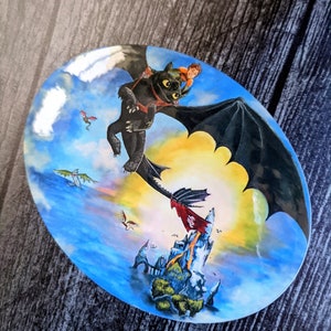 Toothless and Hiccup- How to Train Your Dragon Waterproof Vinyl Sticker ...