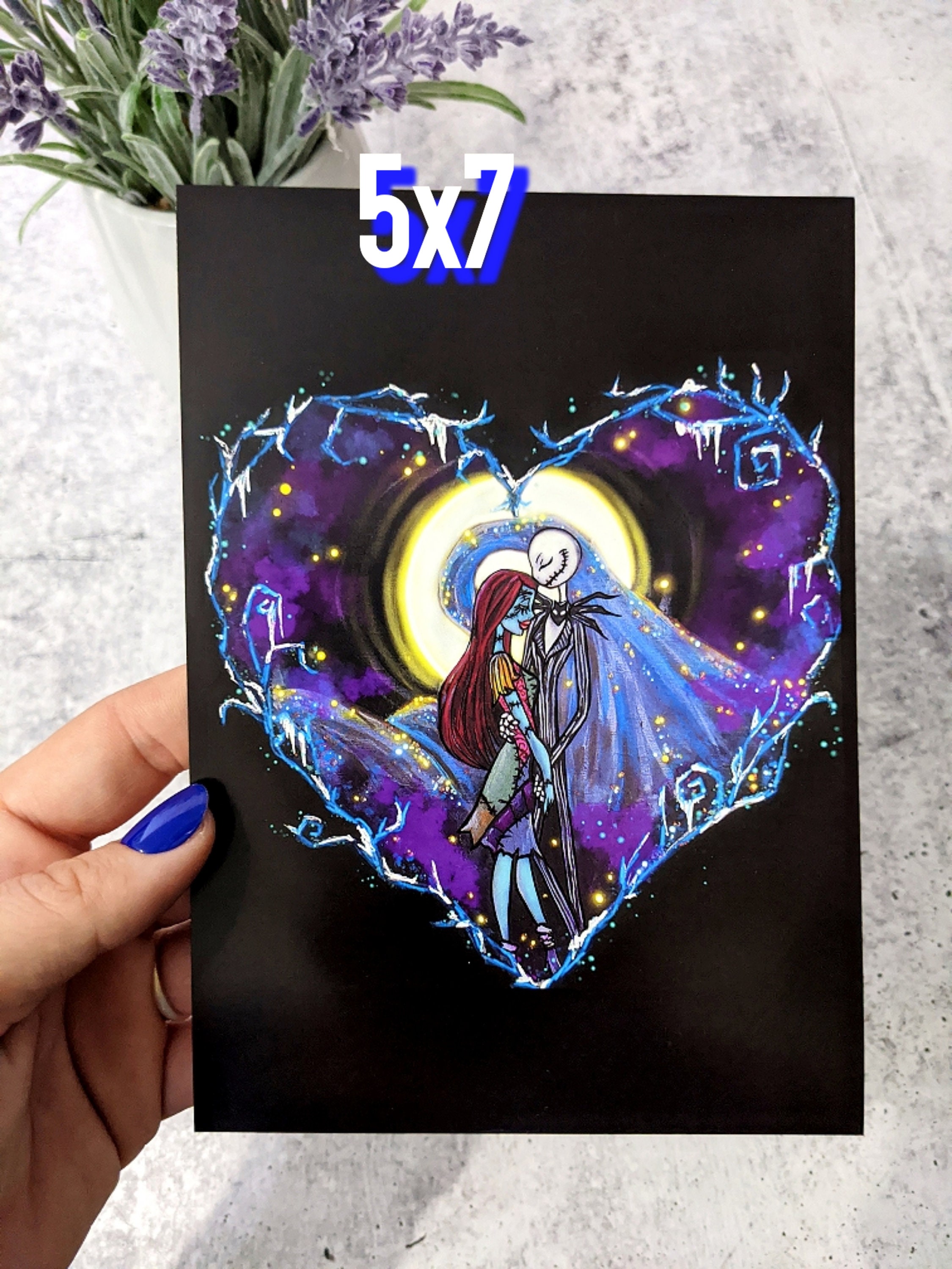 Jack Skellington and Sally Heart Nighmare Before Christmas - Etsy