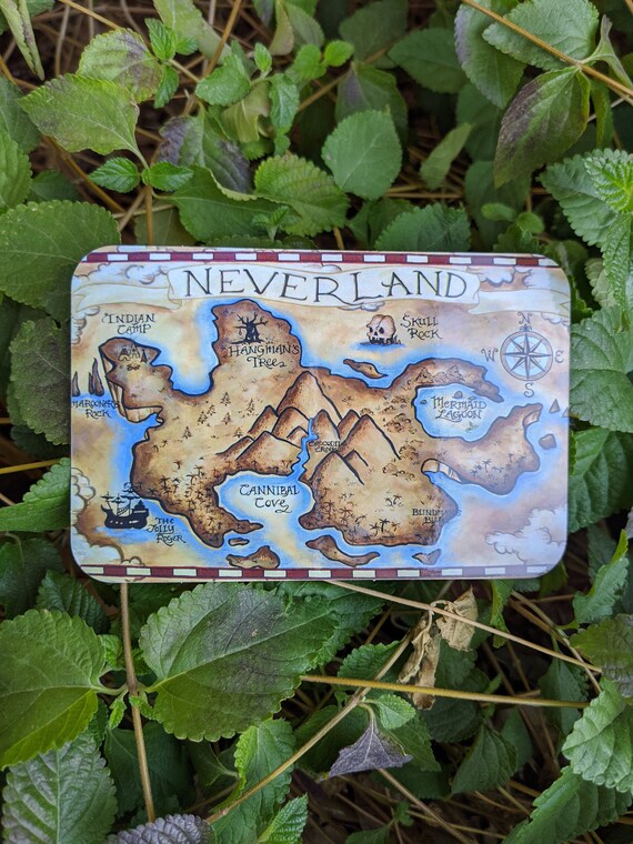 Neverland Map Disney Inspired Peter Pan Neverland Vinyl | Etsy