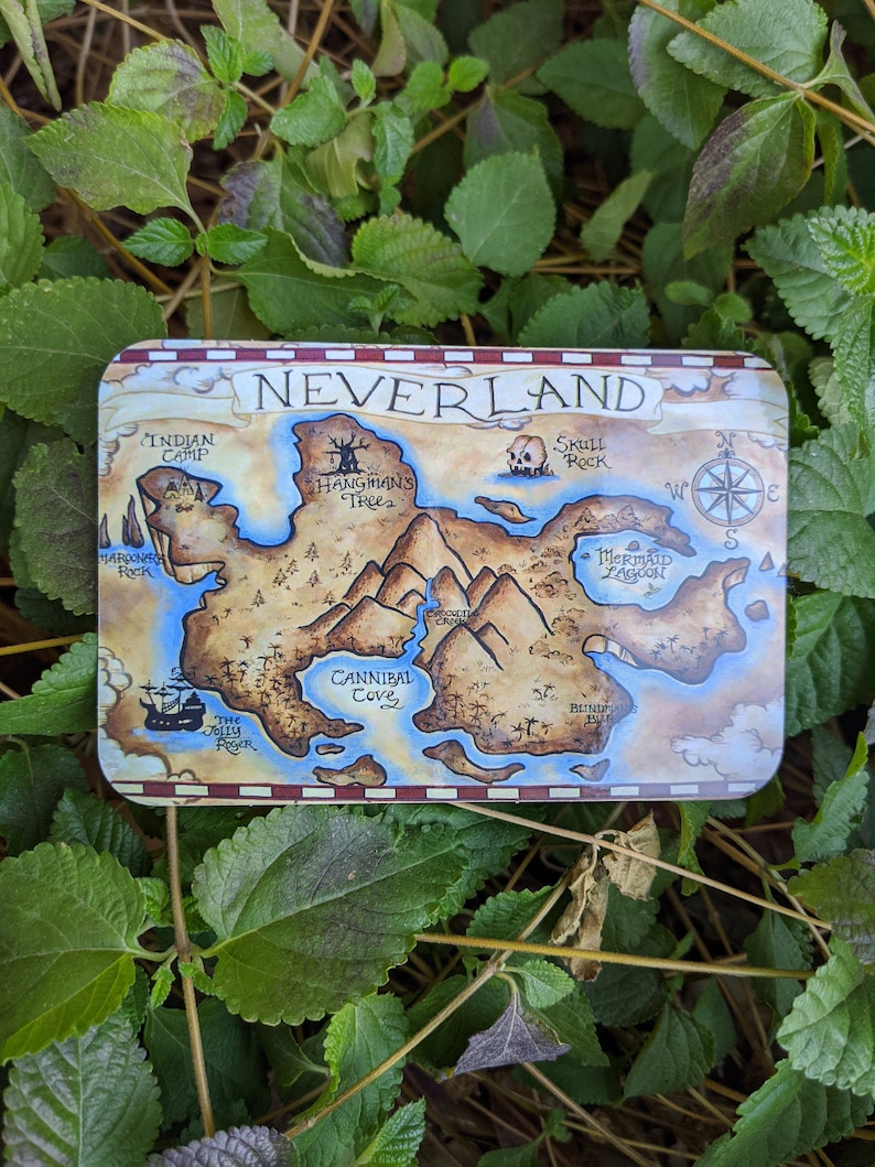 Neverland Map Disney Inspired Peter Pan Neverland Vinyl | Etsy