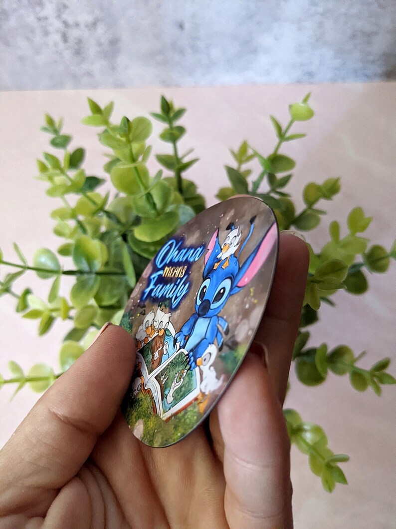 Ohana Means Family- Lilo and Stitch Disney Inspired Art Fridge Magnet ...