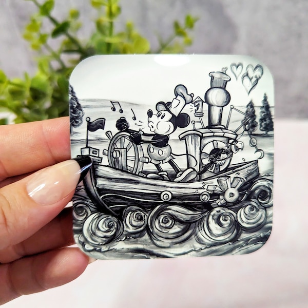 Mickey Mouse Steamboat Willie Sticker - Etsy
