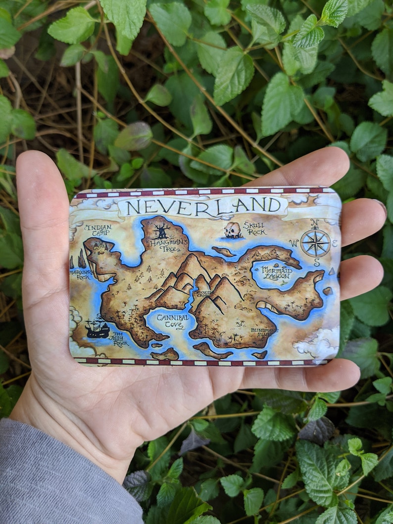 Neverland Map Disney Inspired Peter Pan Neverland Vinyl | Etsy