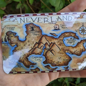 Neverland Map Disney Inspired Peter Pan Neverland Vinyl | Etsy