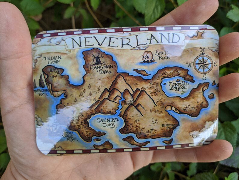 Neverland Map Disney Inspired Peter Pan Neverland Vinyl | Etsy