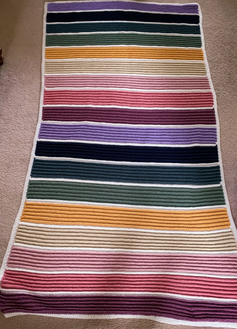 Canyon Sunset: A Multi-colored Crocheted Blanket - Etsy