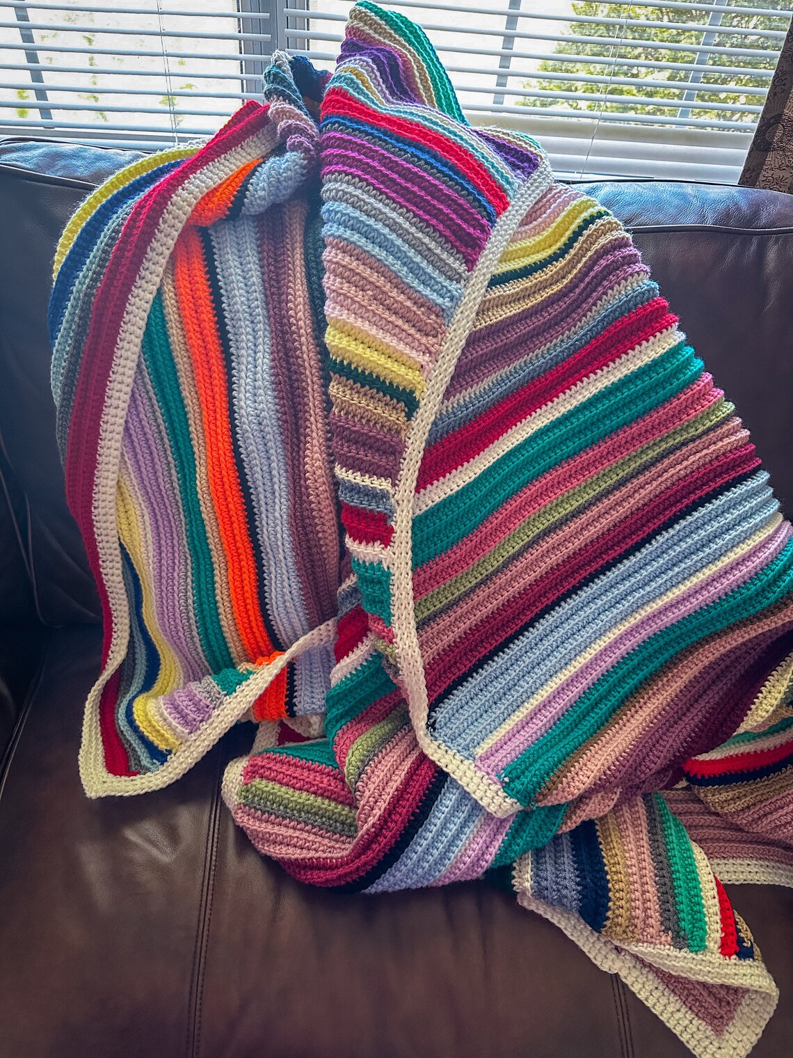 Technicolor Dream Blanket: A Multi-colored Crocheted Blanket - Etsy