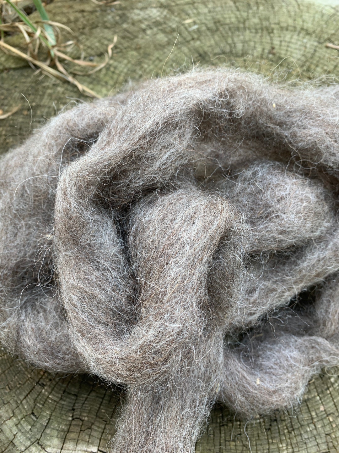 Gray and Brown Karakul Wool Roving Fleece Fiber SE2SE - Etsy