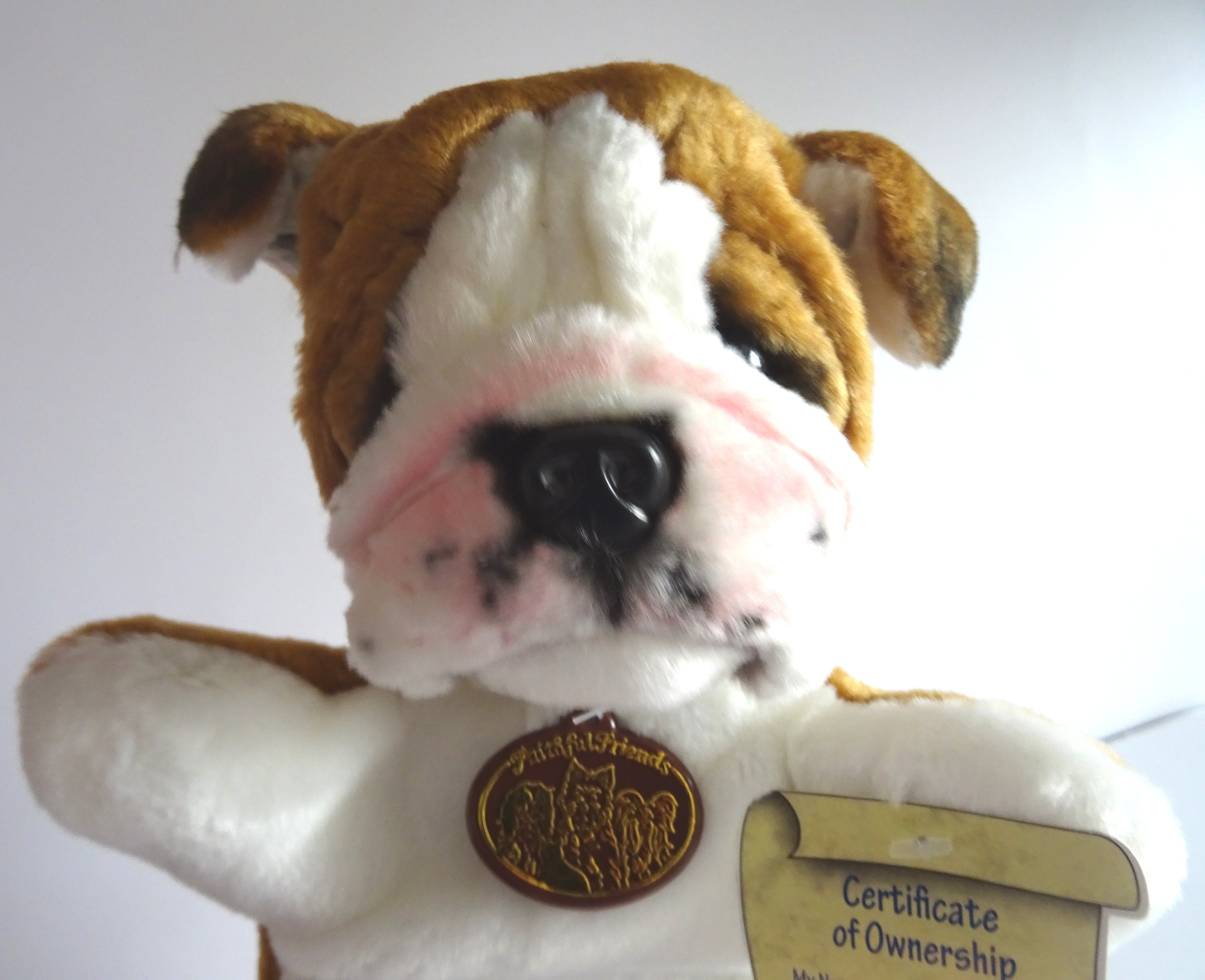 Hand Made Bulldog Hand Puppet Approx 10 x 8 | Etsy