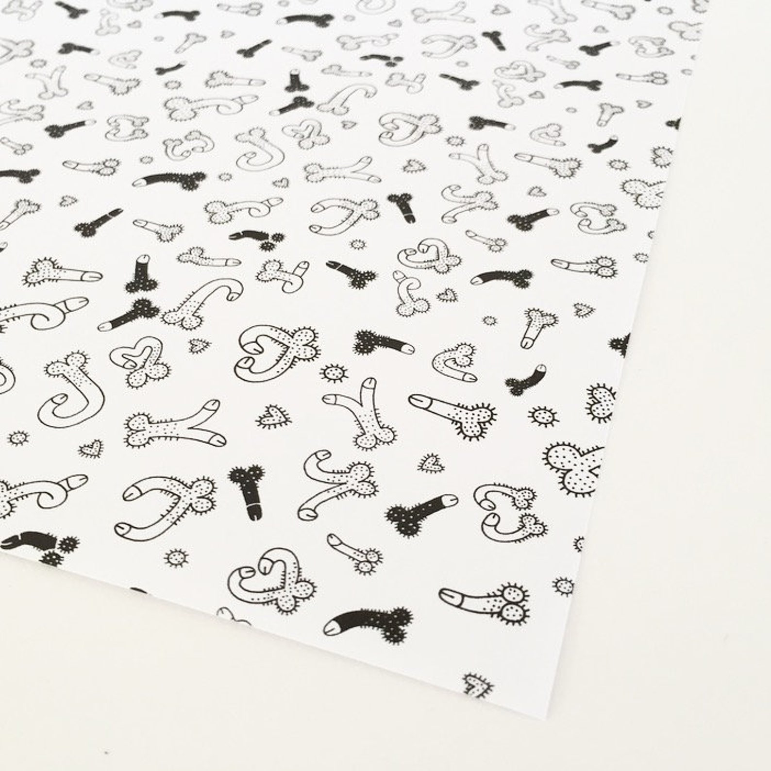 Piemeltjes Wrappingpaper 2 sheets WHITE - Etsy Nederland