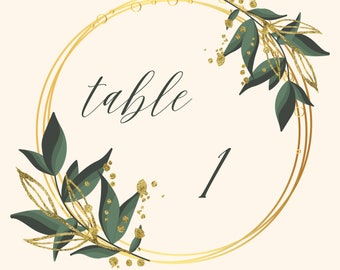 Garden Theme Table Numbers - Etsy