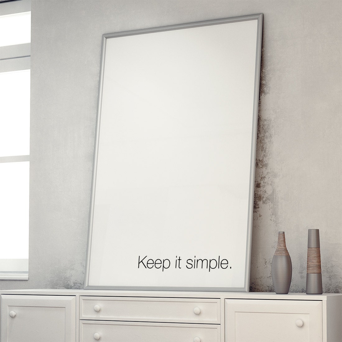 Keep It Simple Printable Poster Inspirational Quote Digital Download ...