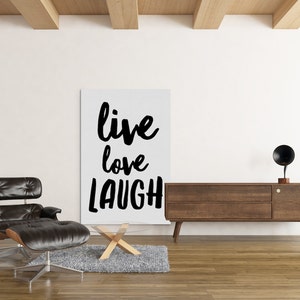 Live Love Laugh Printable Poster Inspirational Quote - Etsy