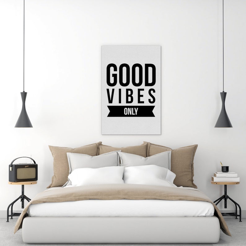 Good Vibes Only Printable Poster Inspirational Quote Digital Download ...