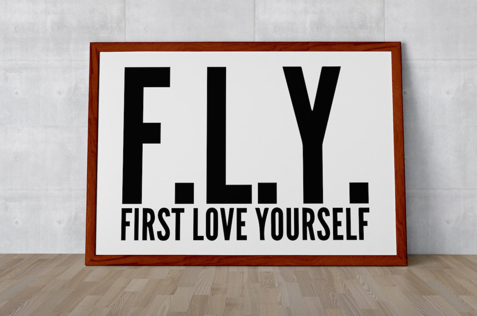 First Love Yourself FLY Printable Poster Inspirational - Etsy